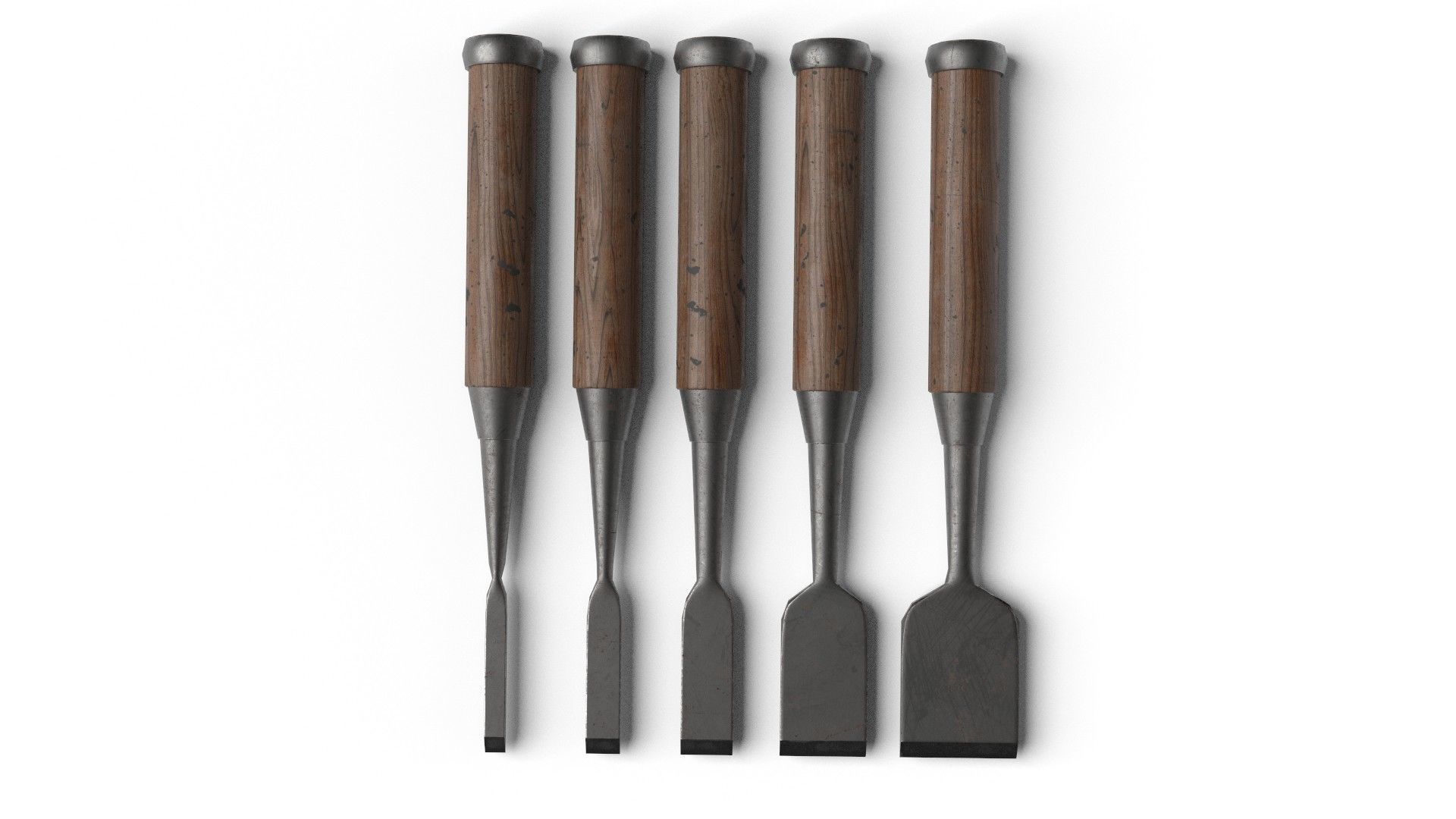 Japanese Chisels 3D model | CGTrader