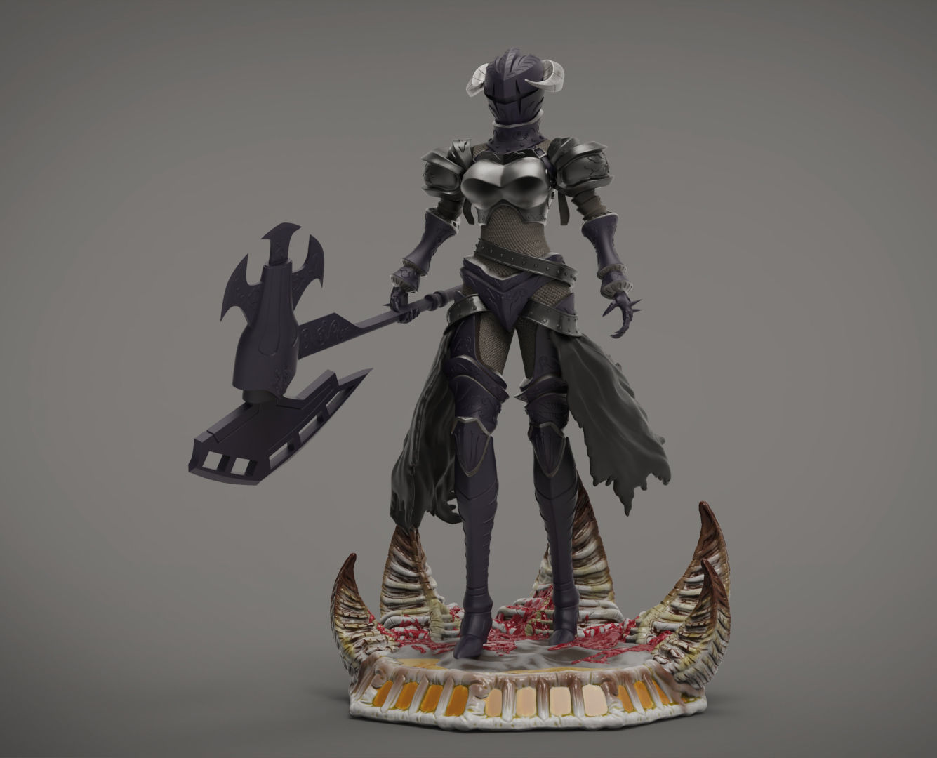 Albedo Overlord - Warrior 3D model 3D printable | CGTrader