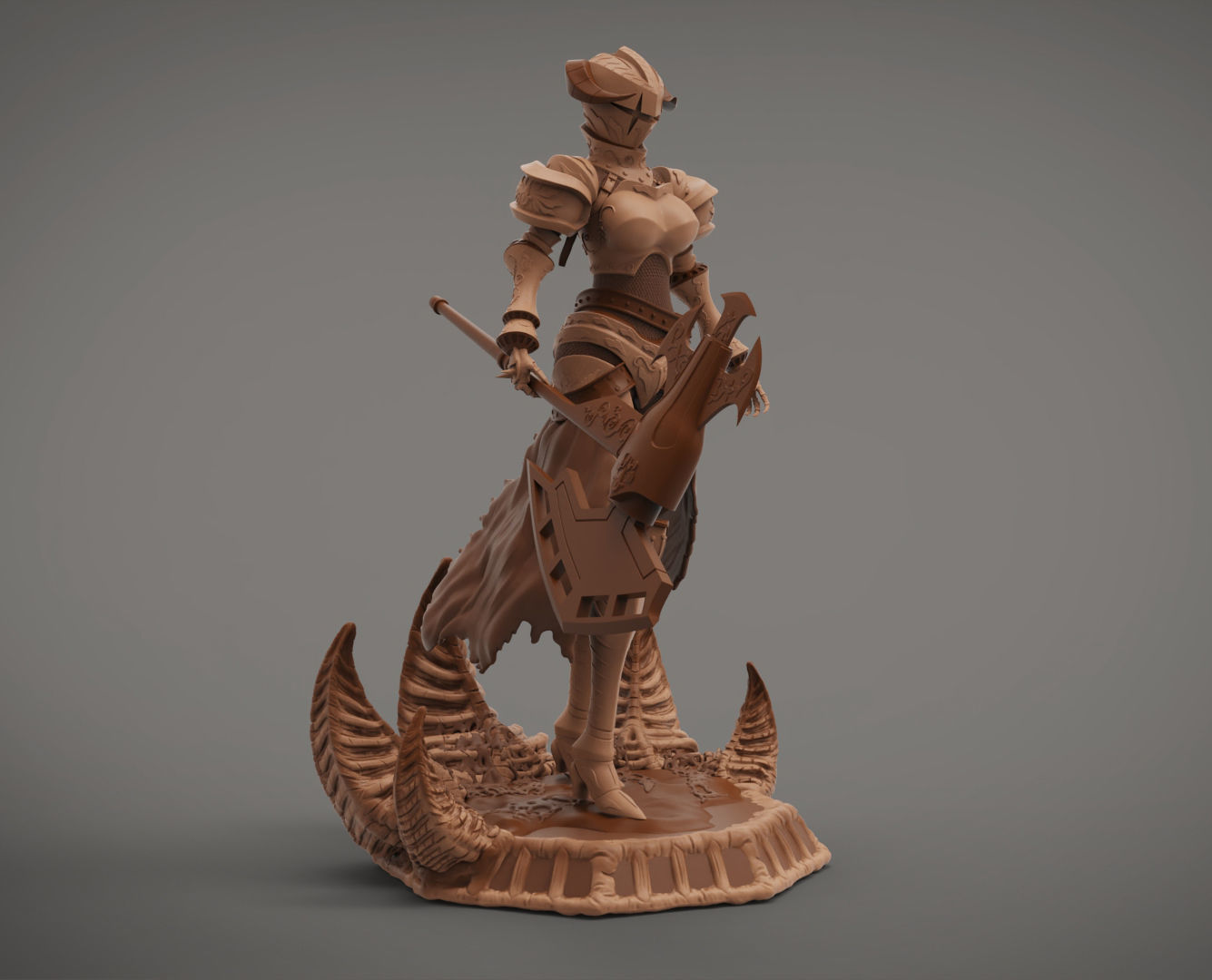 Albedo Overlord - Warrior 3D model 3D printable | CGTrader