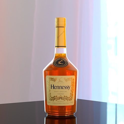 3D model Hennessy Very Special Cognac bottle 3D Model VR / AR / low ...