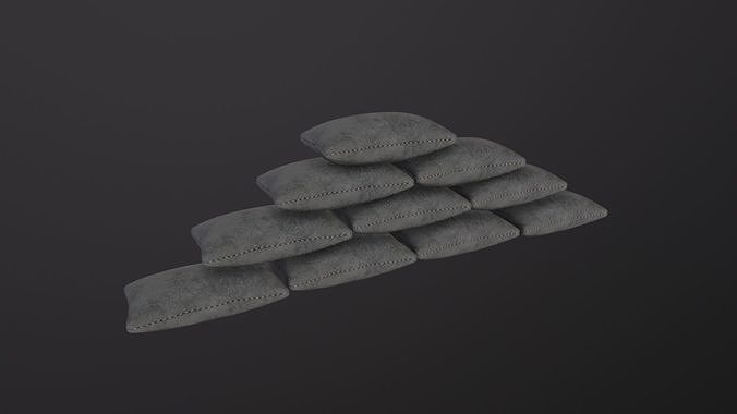 3D model Military Sandbags 3D Model VR / AR / low-poly | CGTrader