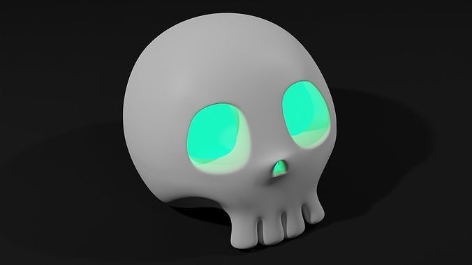 Cute Skull 3D model | CGTrader