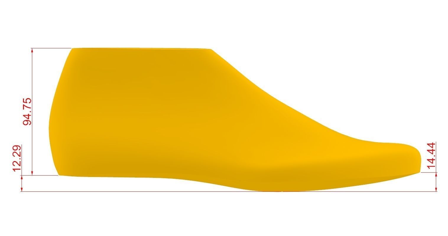 Man Shoe Last 3D model 3D printable | CGTrader