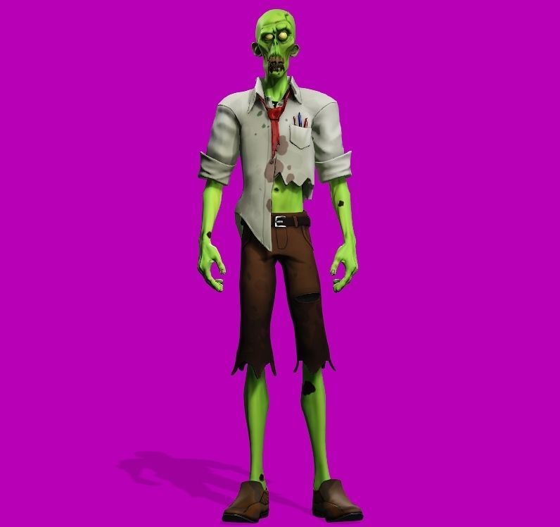 3D model stylized zombie mike VR / AR / low-poly | CGTrader