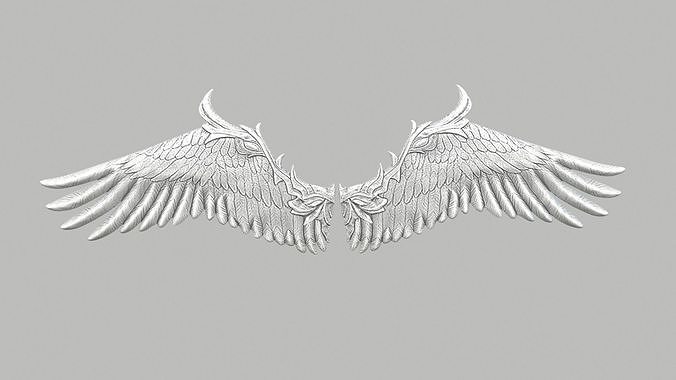 Angel Wing 3D model 3D printable | CGTrader