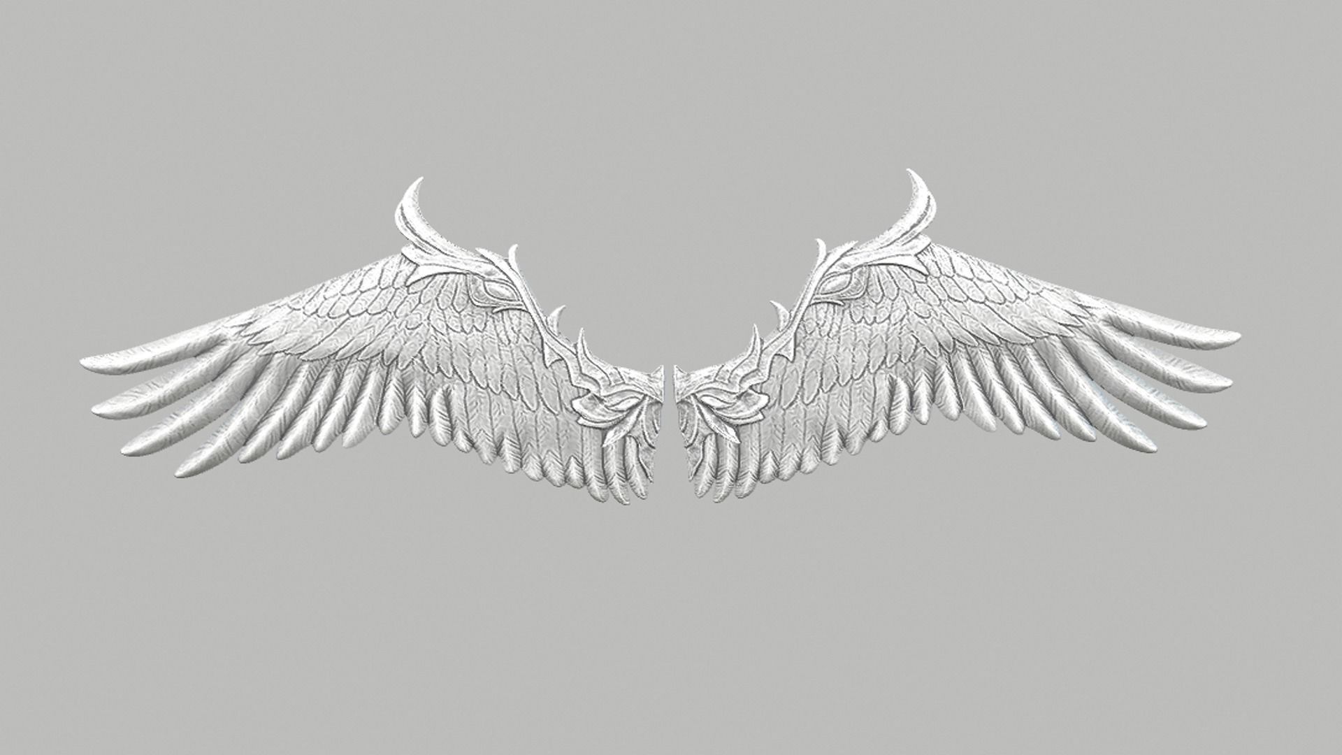 Angel Wing 3D model 3D printable | CGTrader