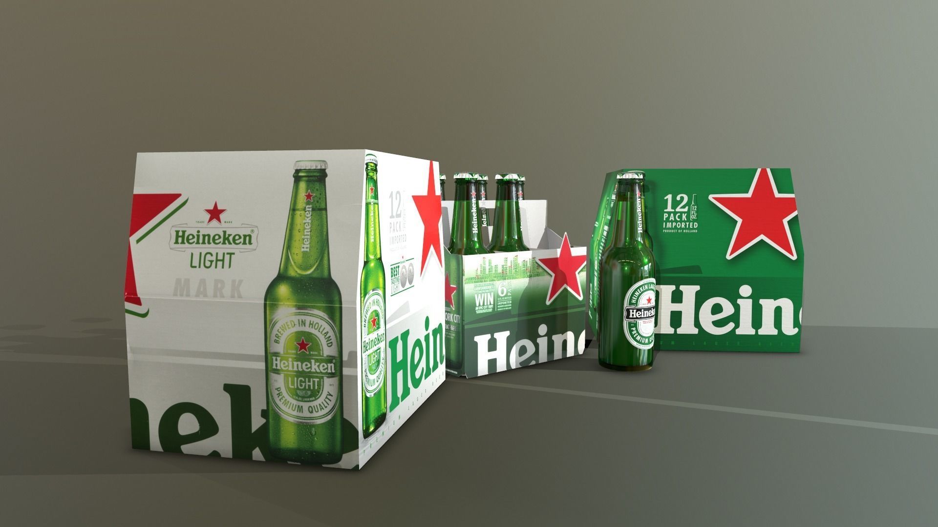 3D model Heineken beer VR / AR / low-poly | CGTrader