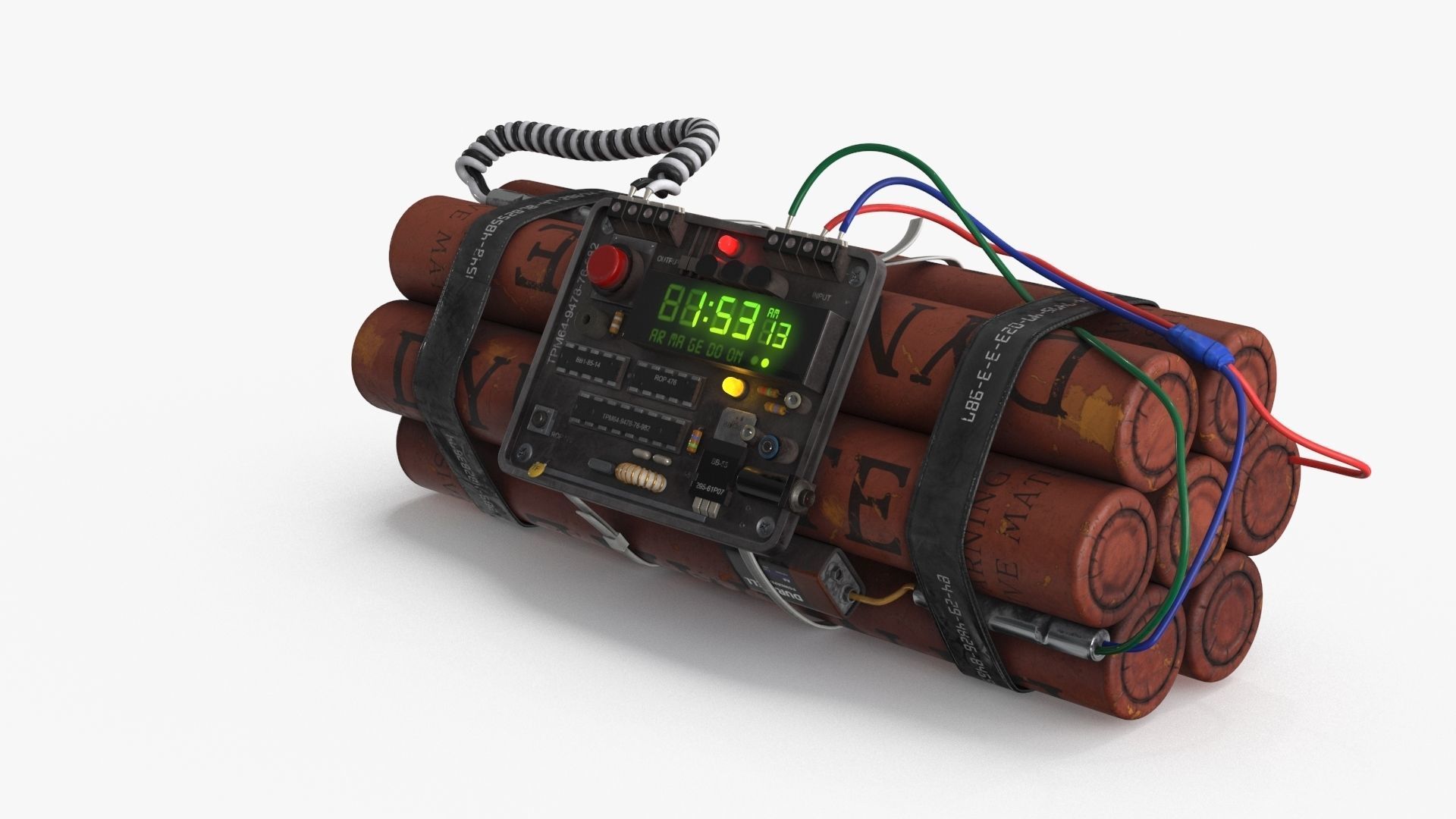 3D model Dynamit Time Bomb VR / AR / low-poly | CGTrader