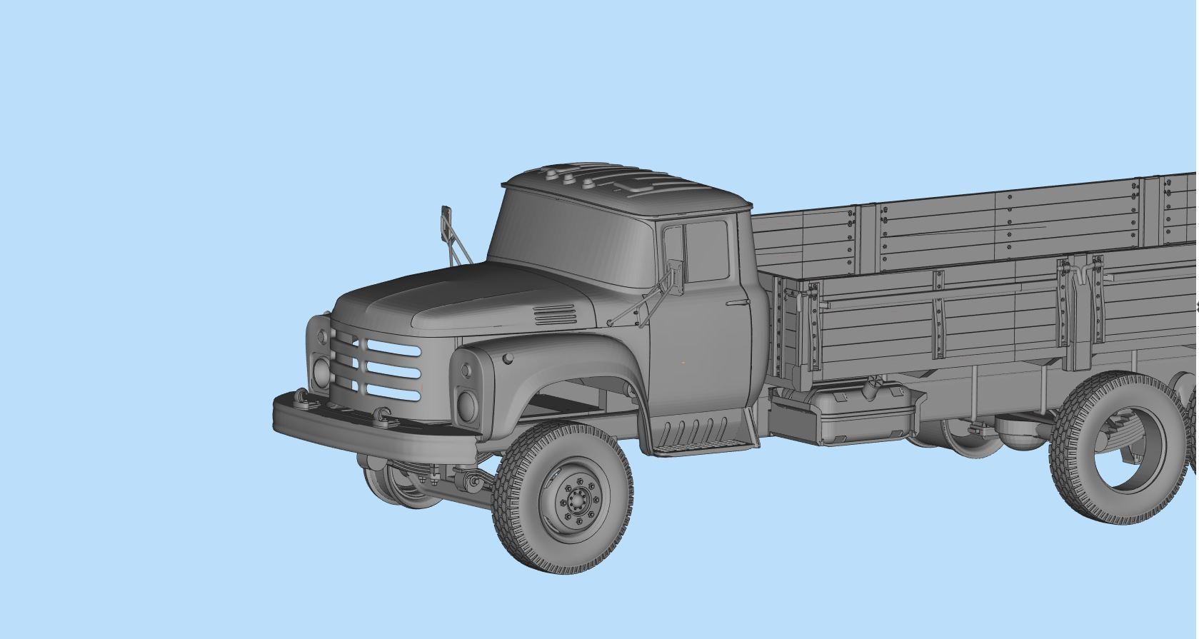 ZIL 133GYA truck model stl printable rc truck kits 3D model 3D ...