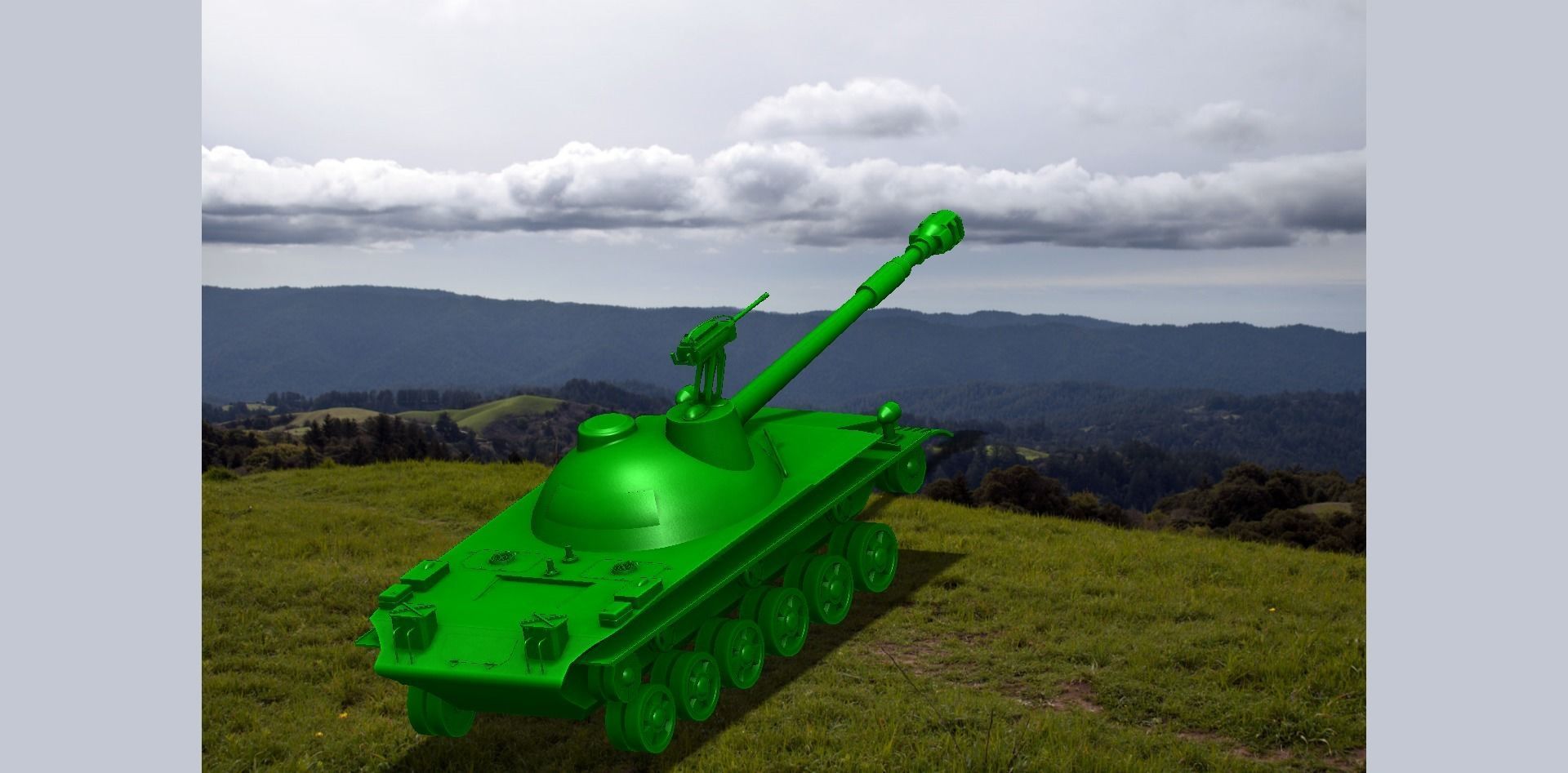 Paladin Tank 3D model 3D printable | CGTrader