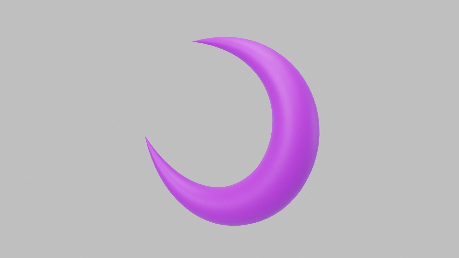 3D model Purple Moon VR / AR / low-poly | CGTrader