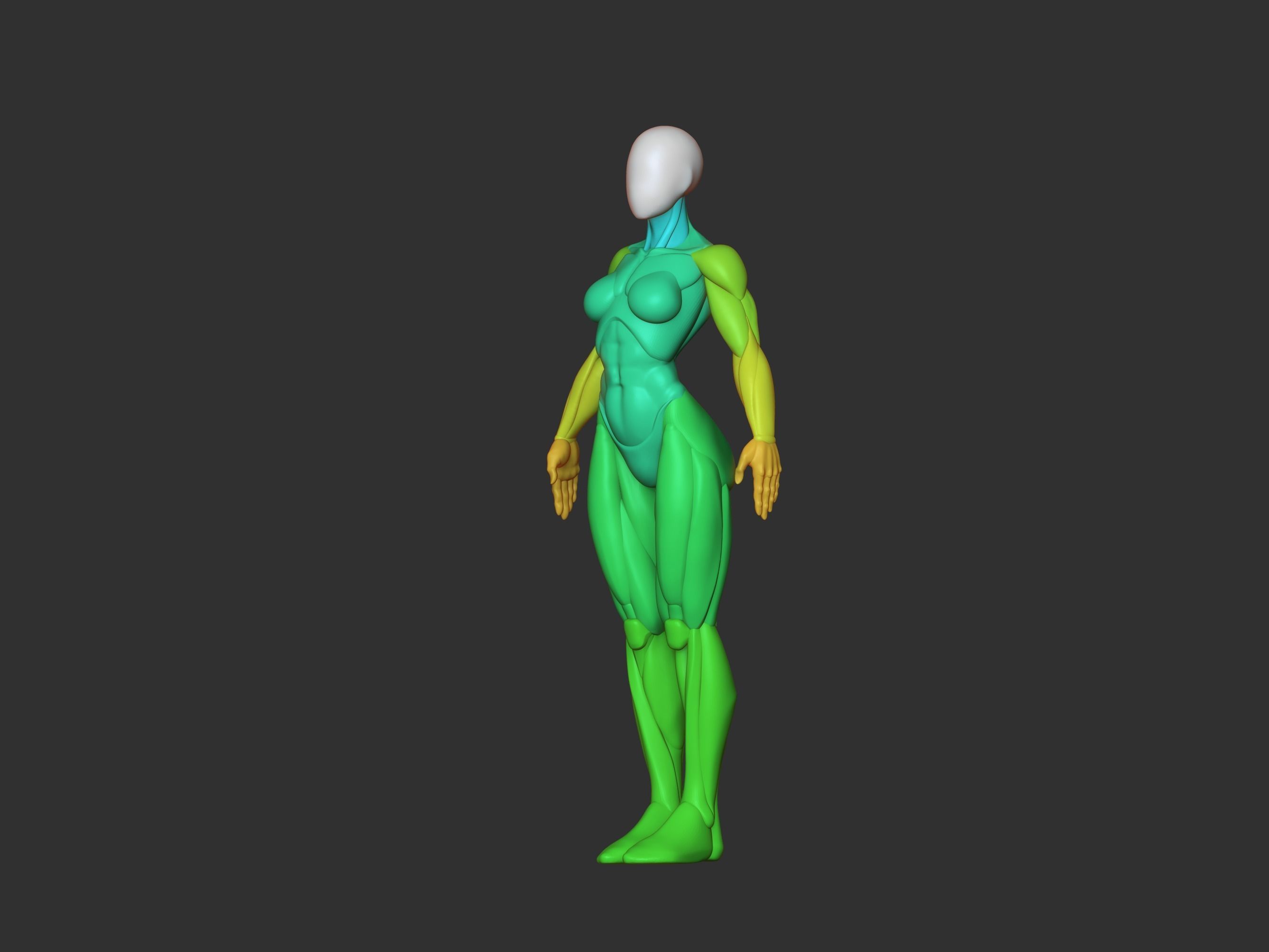 Female base mesh 3D model 3D printable | CGTrader