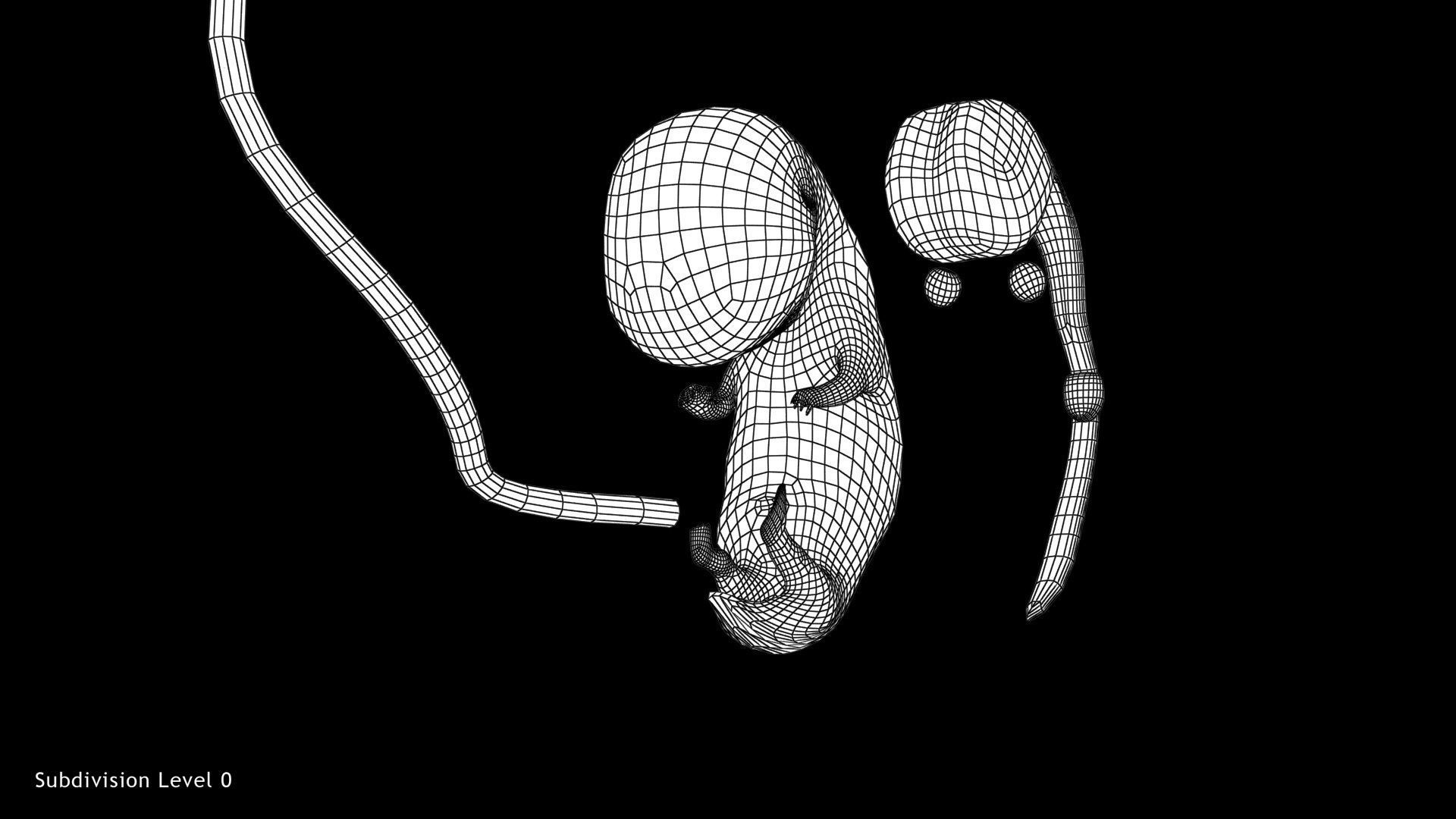 3D model Animated and Morphed Human Fetus VR / AR / low-poly | CGTrader