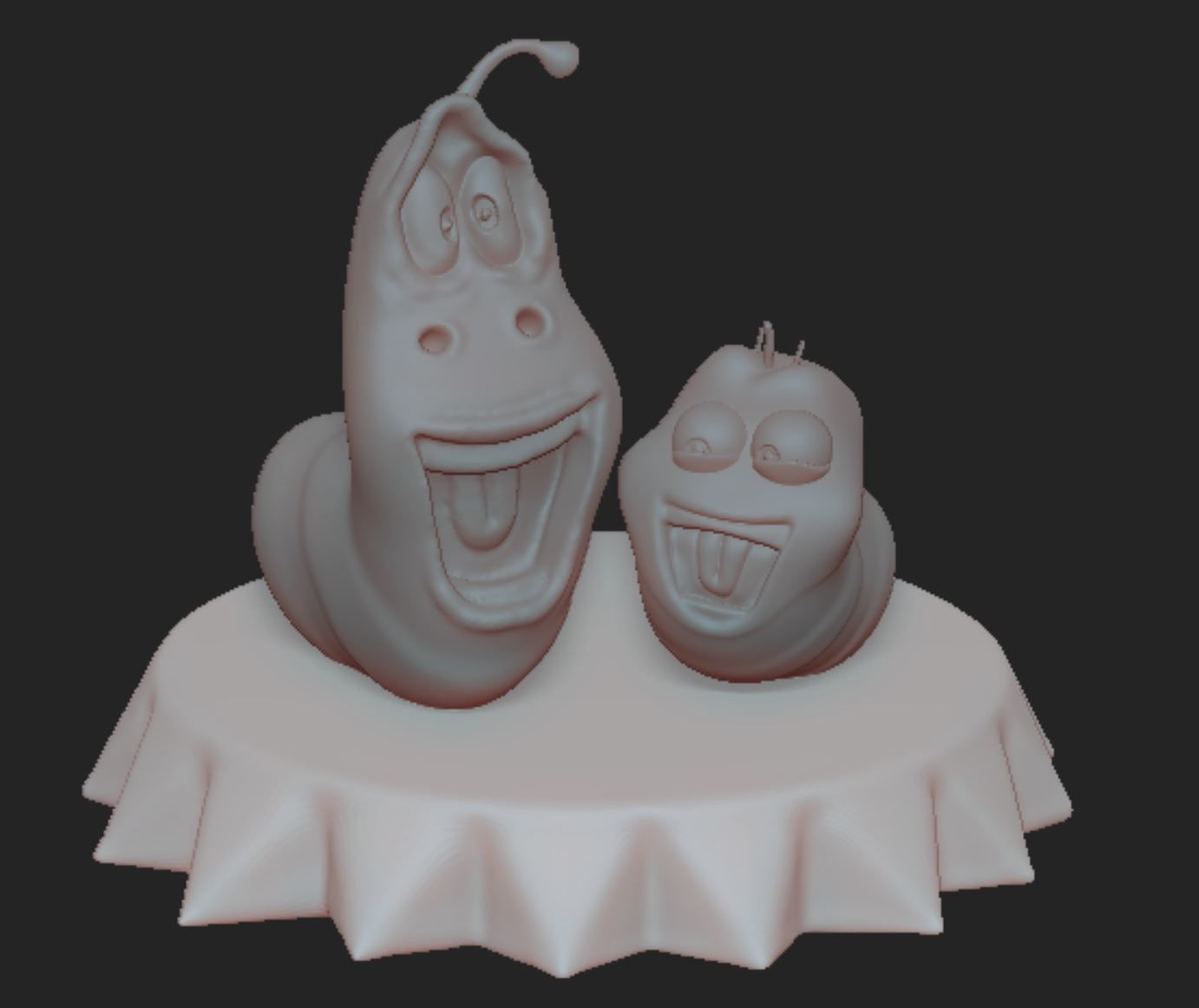 Larva Red and Yellow 3D model 3D printable | CGTrader