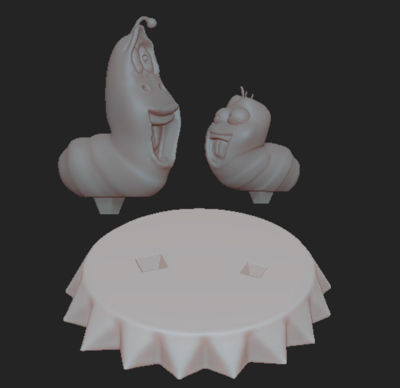 Larva Red and Yellow 3D model 3D printable | CGTrader