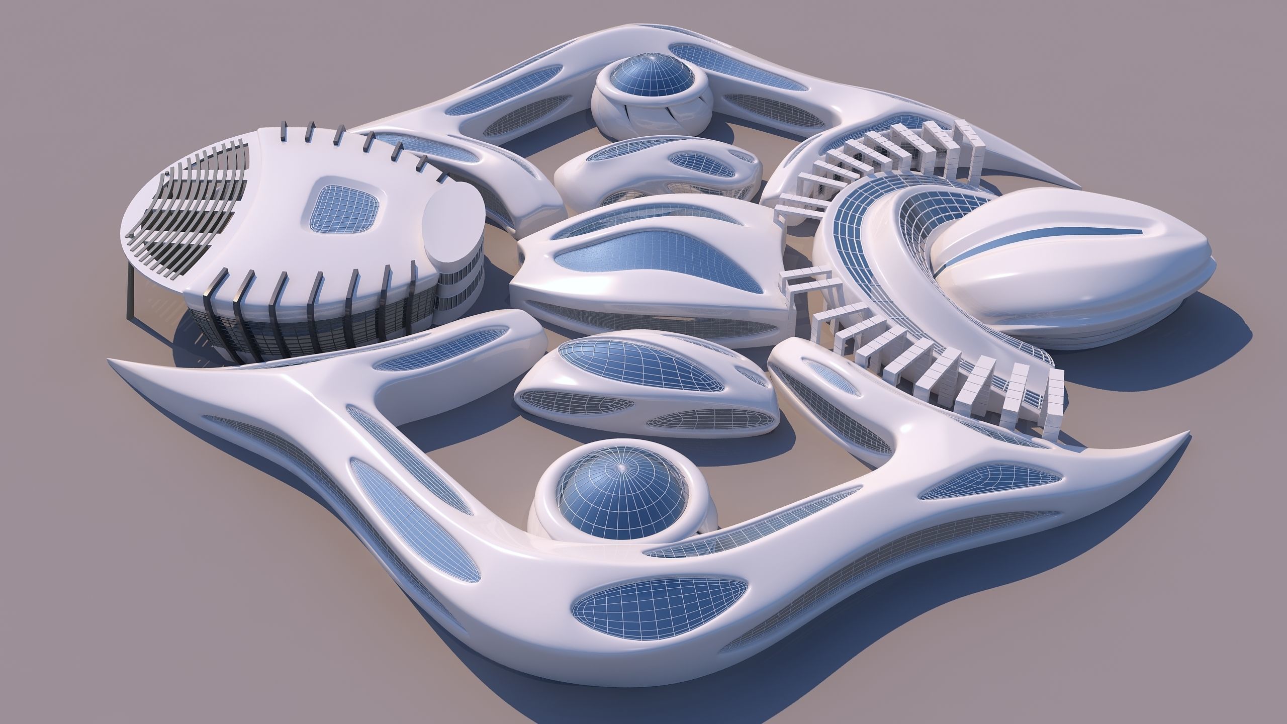 0118 - Organic Building 3D model | CGTrader