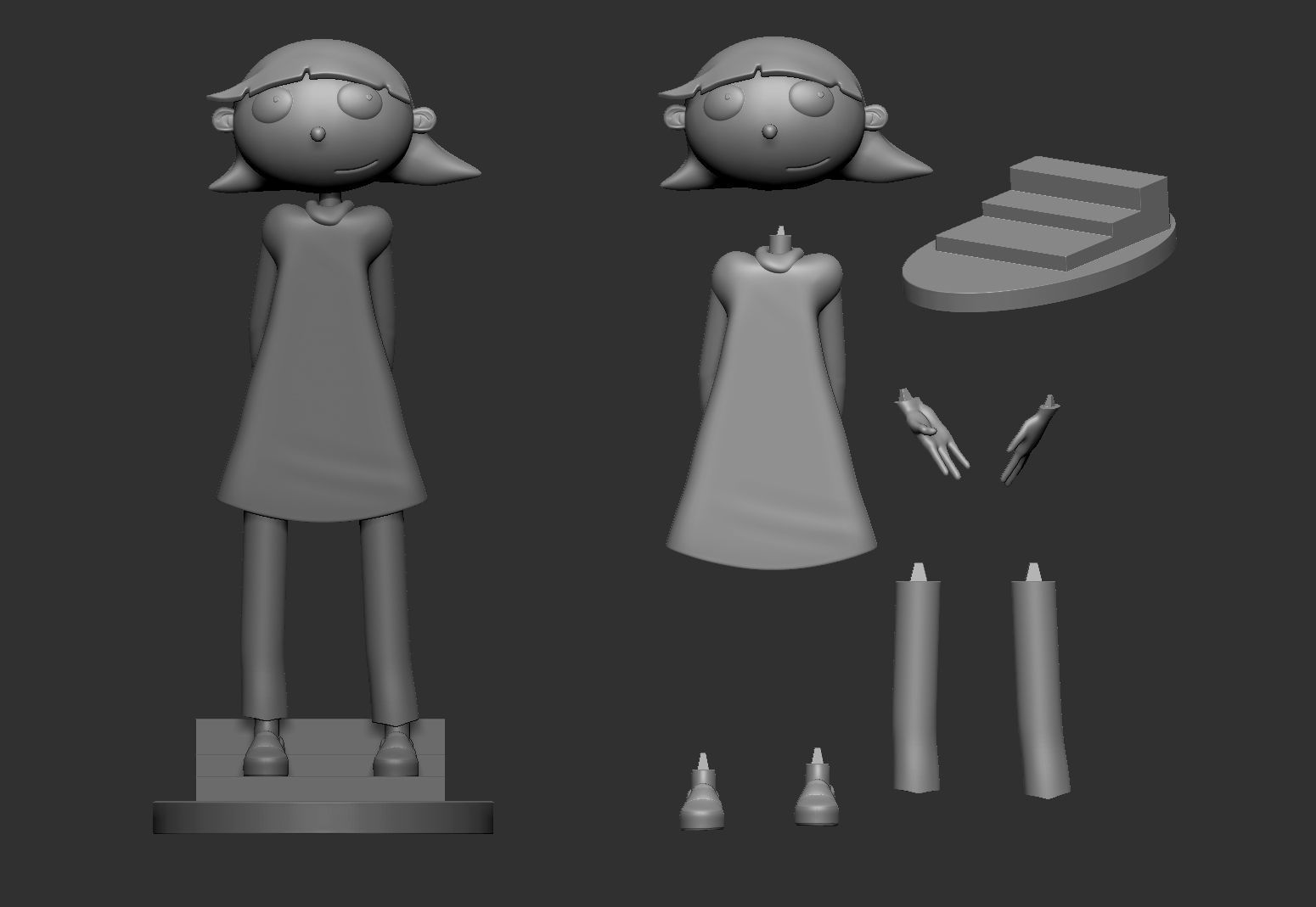 RHONDA -- HEY ARNOLD 3D model 3D printable | CGTrader