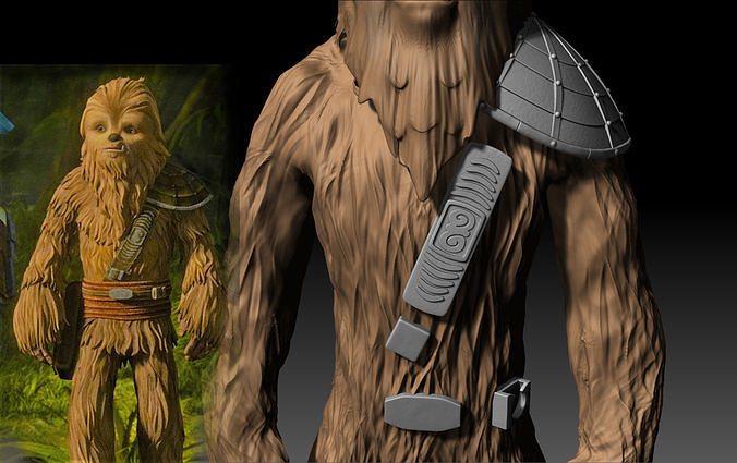 Gungi pauldron plus belt and bandoliers ornaments for cosplay 3D model ...