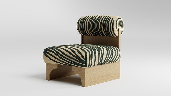 Pamela Accent Arm Chair 3D model | CGTrader