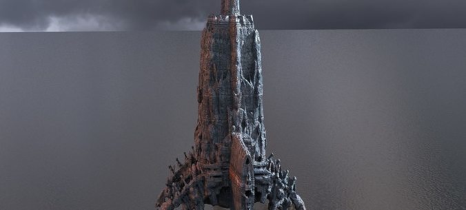 Arch Alien Ancient pillar Structure 2 3D model | CGTrader