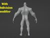 3D model Low poly Muscular Male Body Mesh With Procedural Skin Material ...