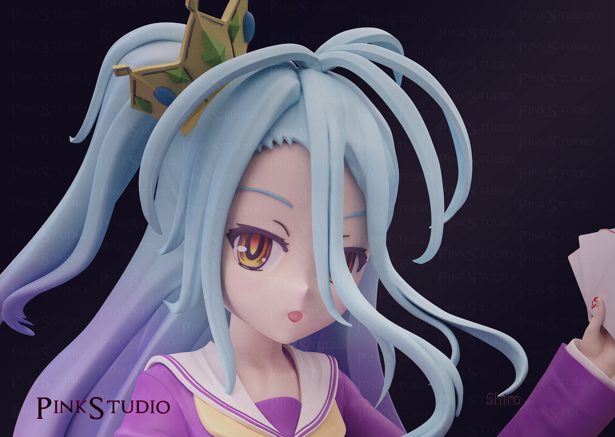 No game No life - Shiro 3D model 3D printable | CGTrader