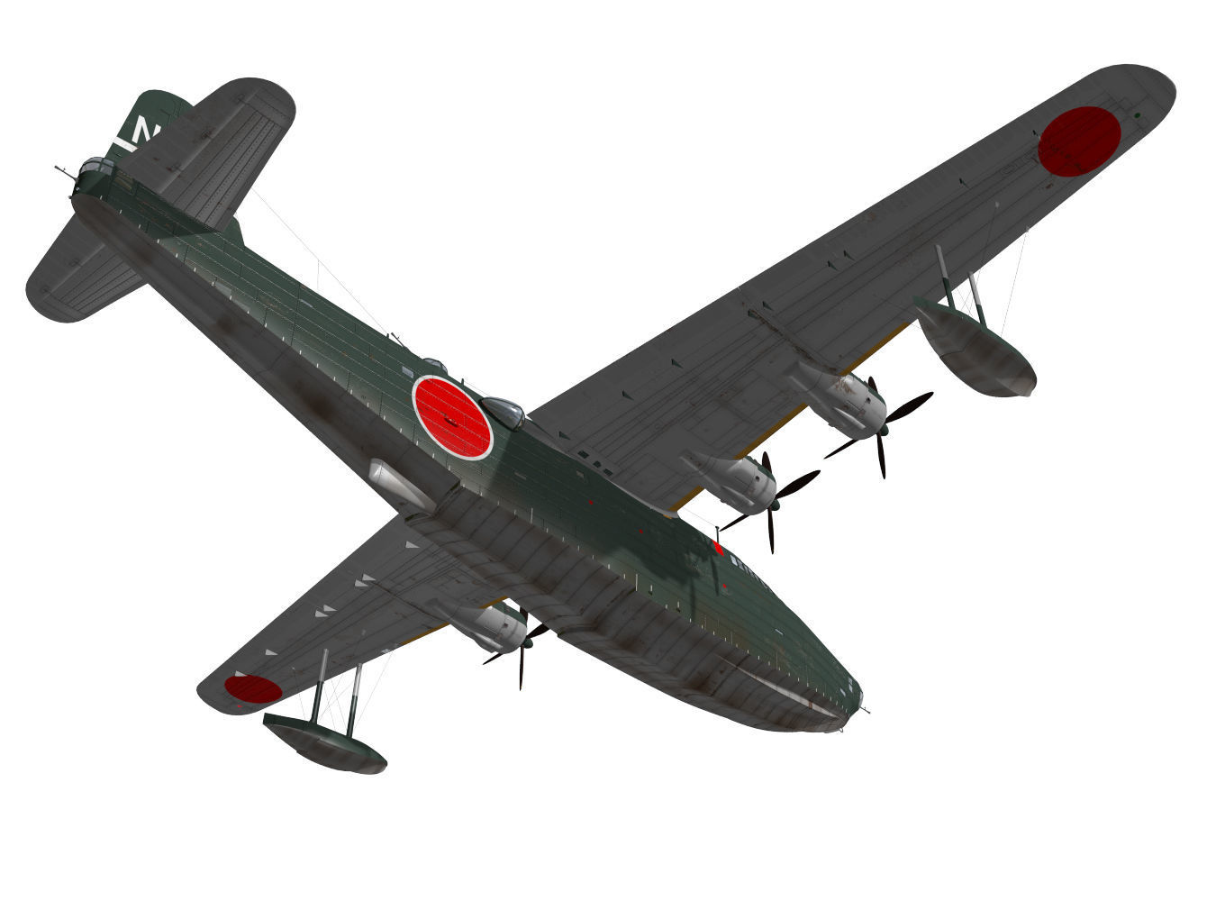 Kawanishi H8K Emily Type12 early 3D model | CGTrader