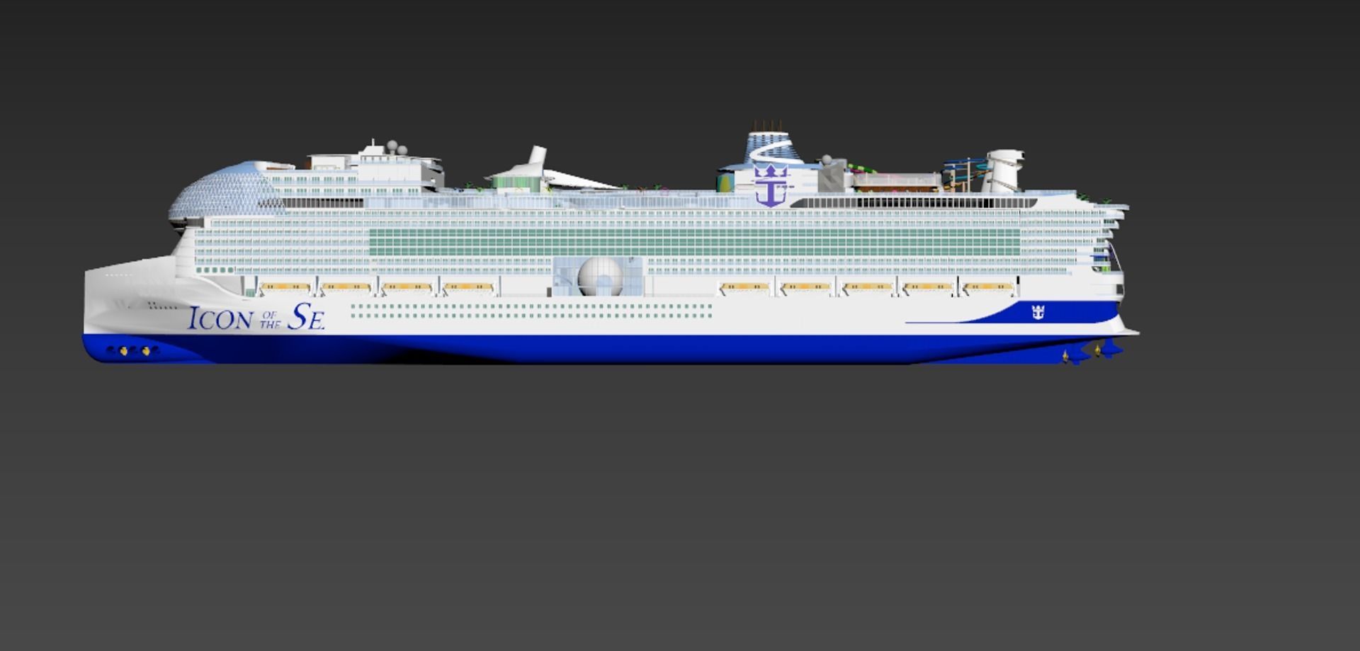 ICON OF THE SEAS 3D model rigged | CGTrader