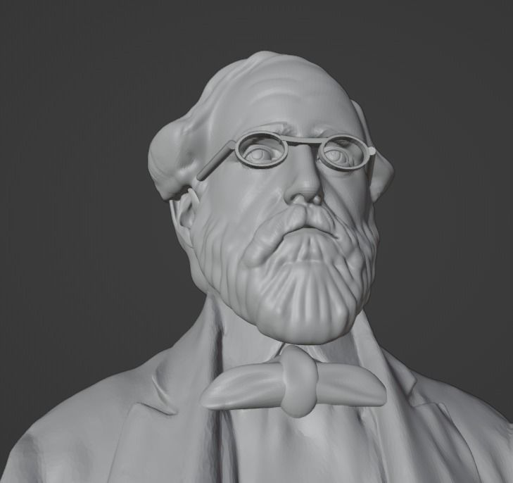 Bernhard Riemann 3D model 3D printable | CGTrader