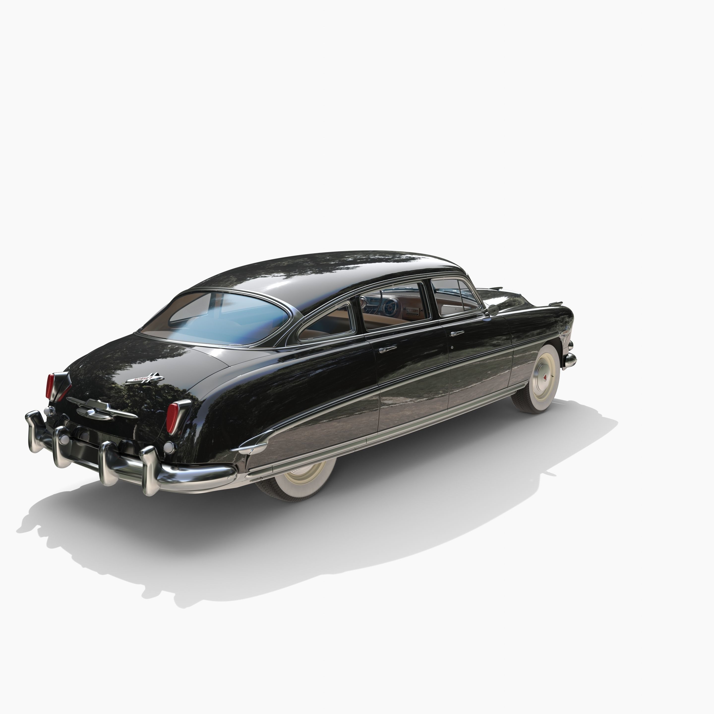 4 Door Hudson Hornet with interior v3 3D model | CGTrader