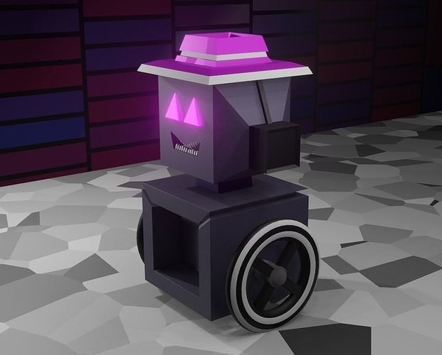 3D model Fun robot animation scene for sale VR / AR / low-poly | CGTrader