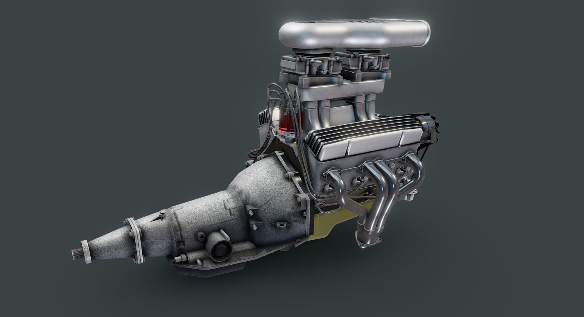 Hot Rod Drag Racing Engine 3D model 3D printable | CGTrader