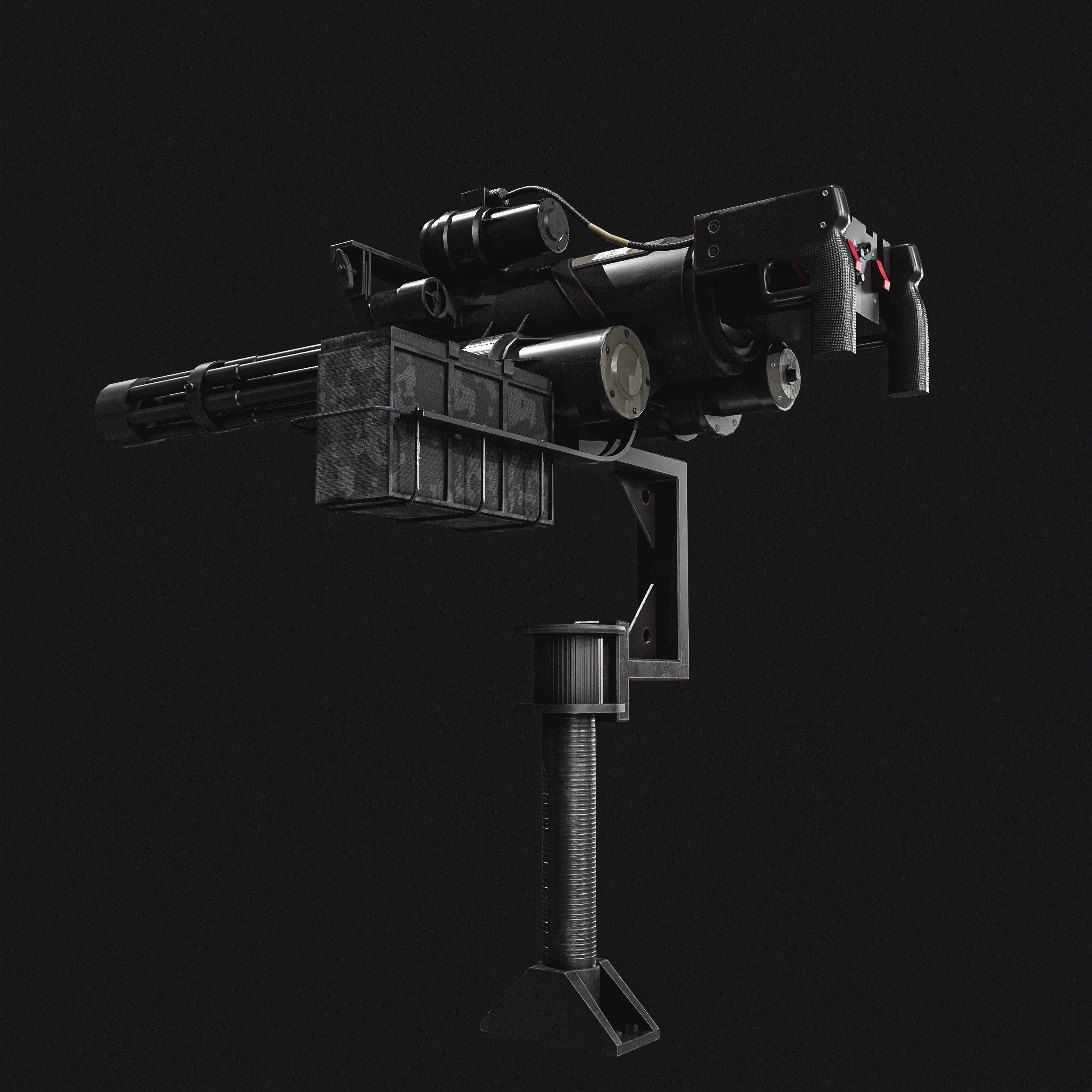 3D model M134 Minigun 2 Types Pack VR / AR / low-poly | CGTrader
