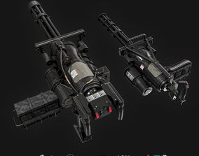 PBR Minigun 3D Models | CGTrader