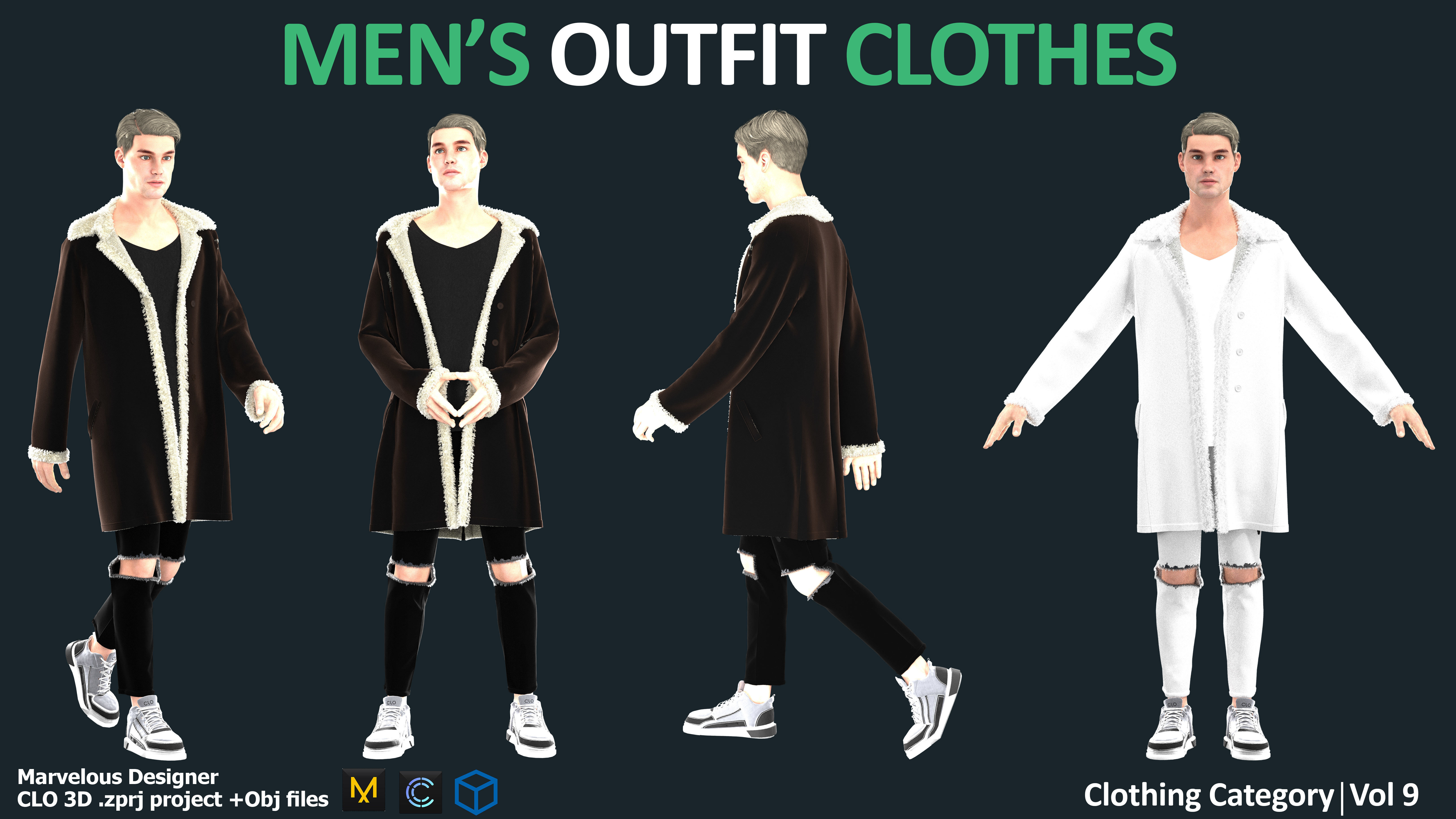 From Business to Casual 3D Models of Mens Clothing 3D model | CGTrader