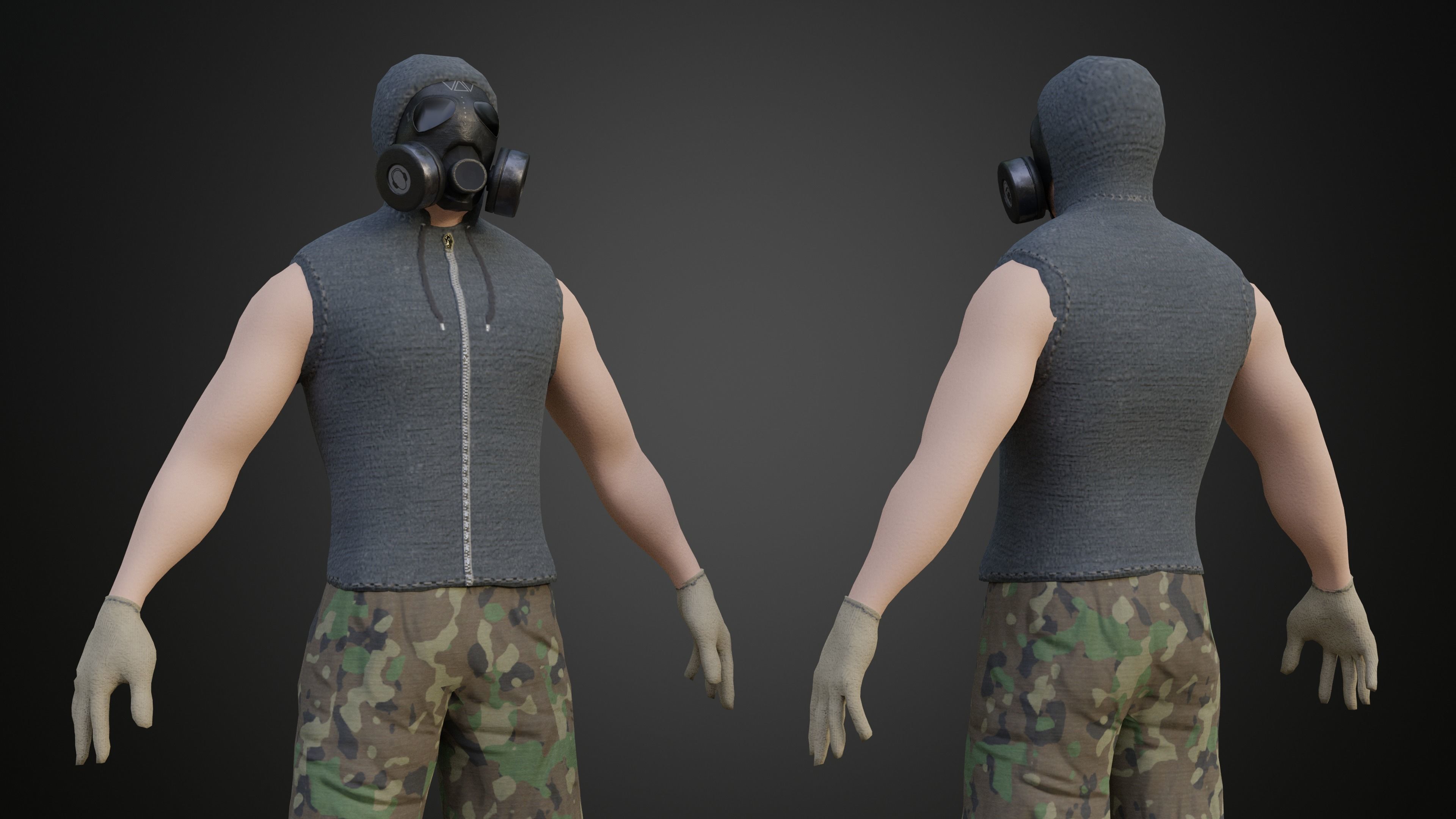 Soldier free model free VR / AR / low-poly 3D model rigged | CGTrader