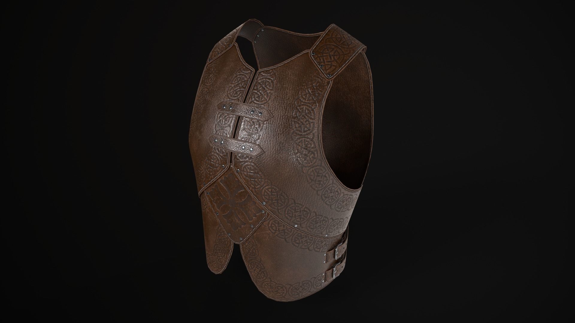 3D model Modular leather armour VR / AR / low-poly | CGTrader