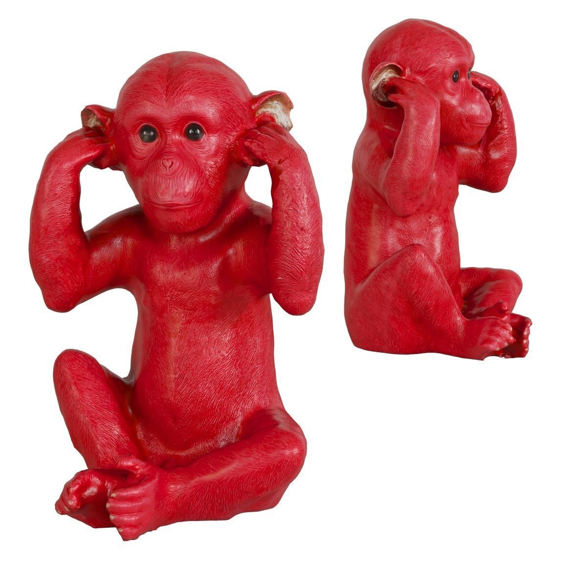 Money Box Monkey Kikazaru Red 3D model | CGTrader