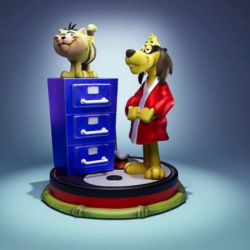 Hong Kong Phooey and Spot 3D model 3D printable | CGTrader