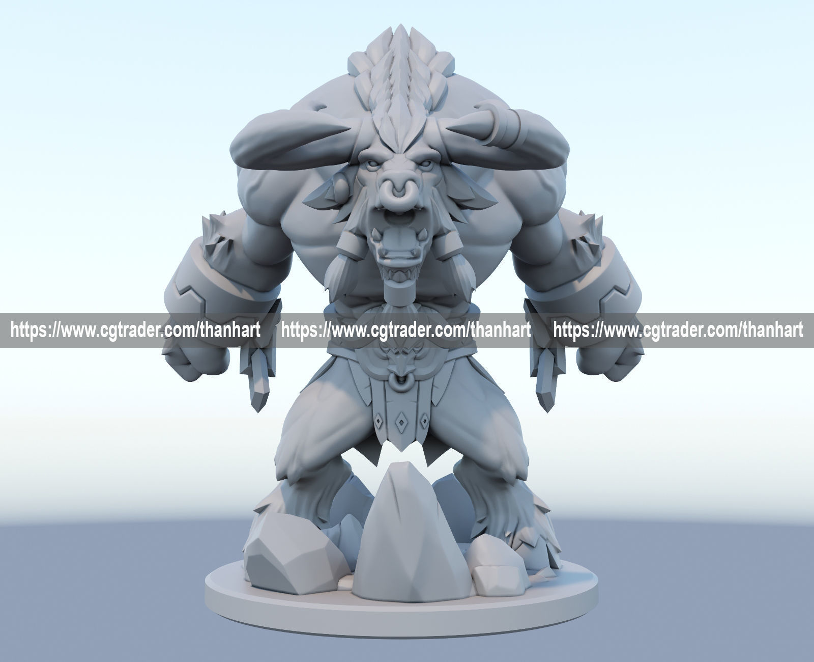 alistar 3D print model League of Legends 3D model 3D printable | CGTrader