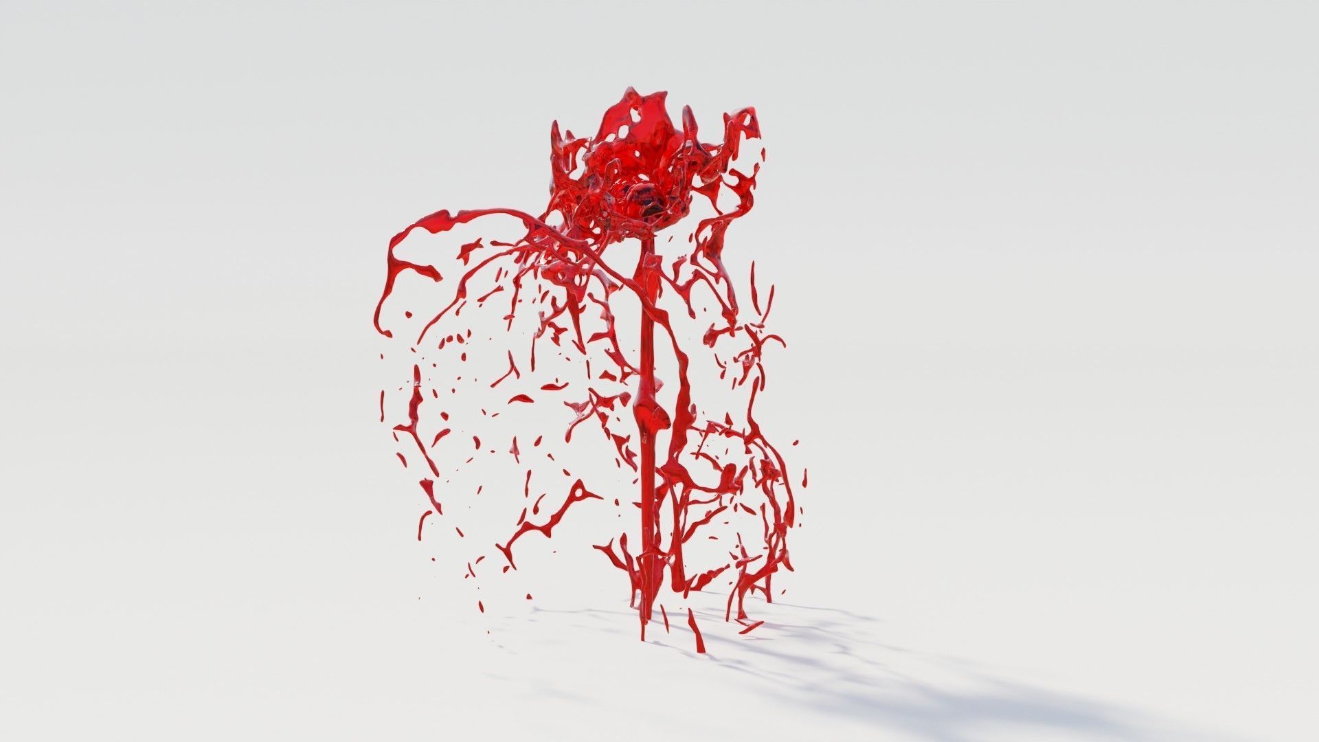 Free Animated Blood Fountain free 3D model animated | CGTrader