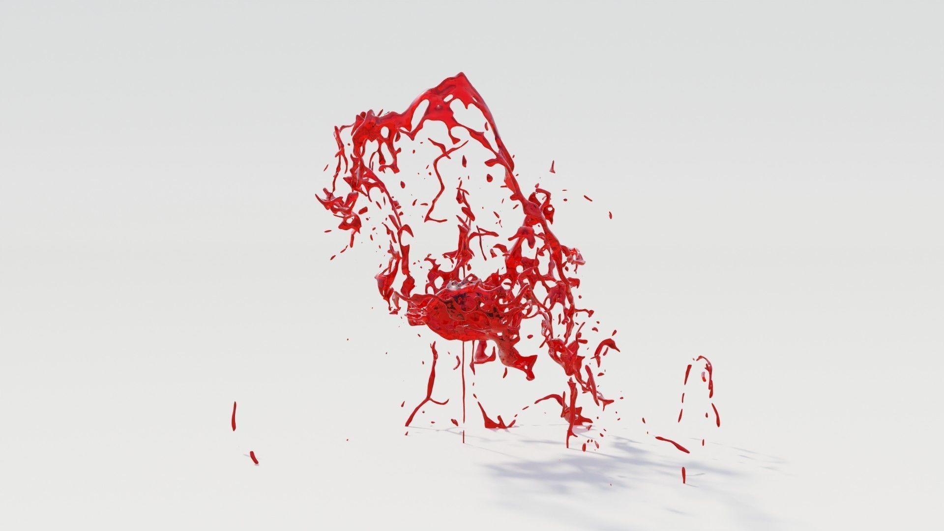 Free Animated Blood Fountain free 3D model animated | CGTrader