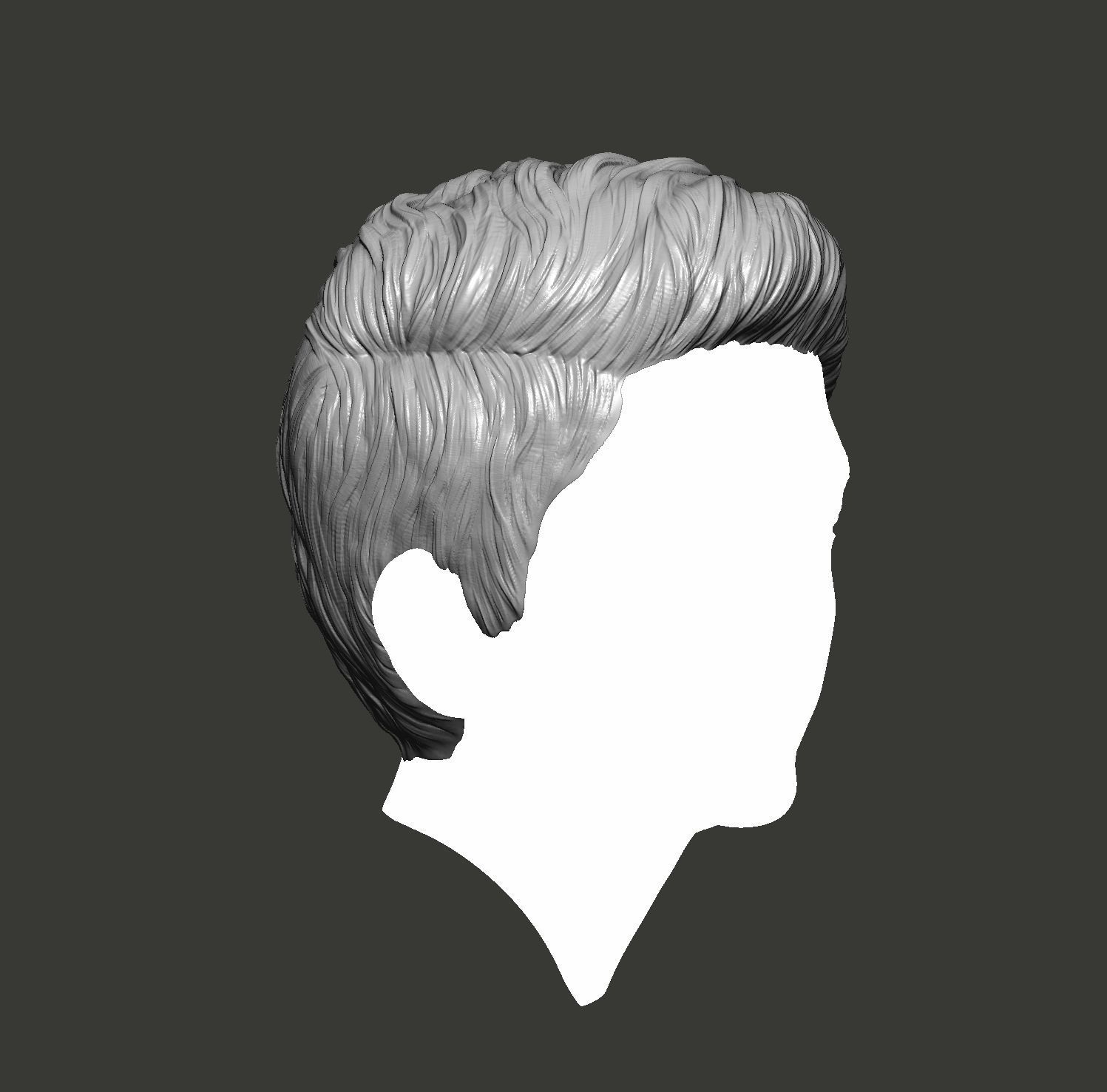 Male Hairstyle 3D model 3D printable | CGTrader