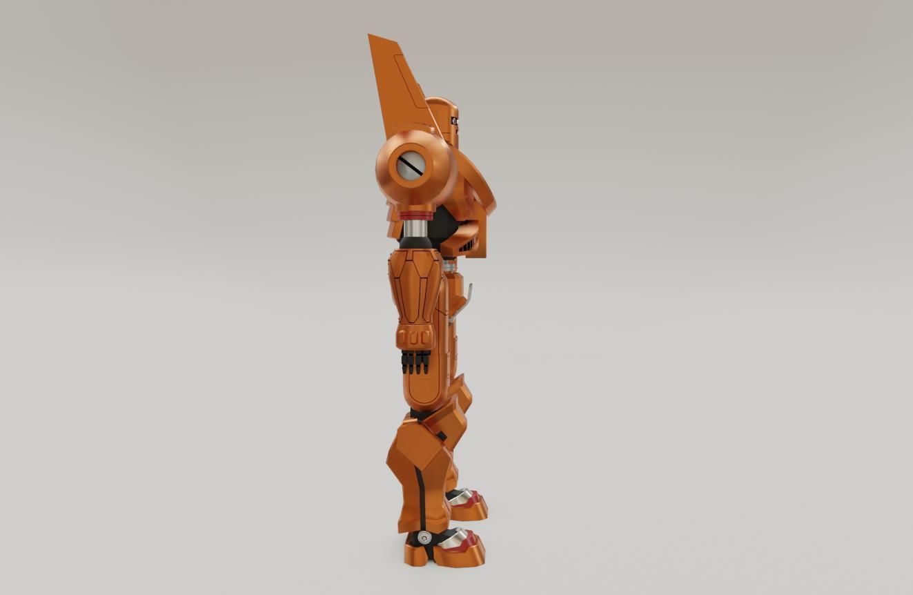 3D model Mecha Giant Robot Anime - Robo Gigante VR / AR / low-poly ...