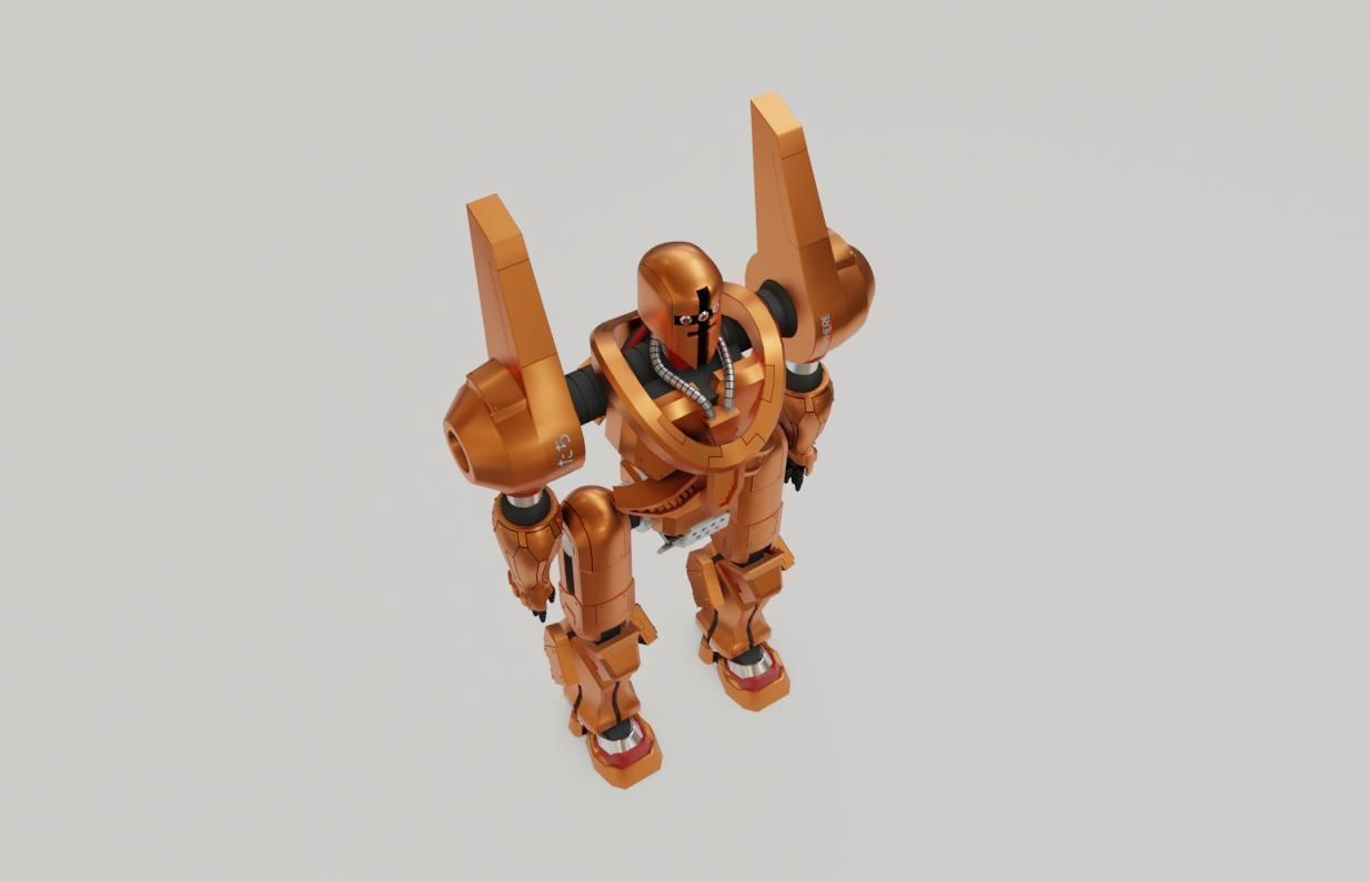 3D model Mecha Giant Robot Anime - Robo Gigante VR / AR / low-poly ...