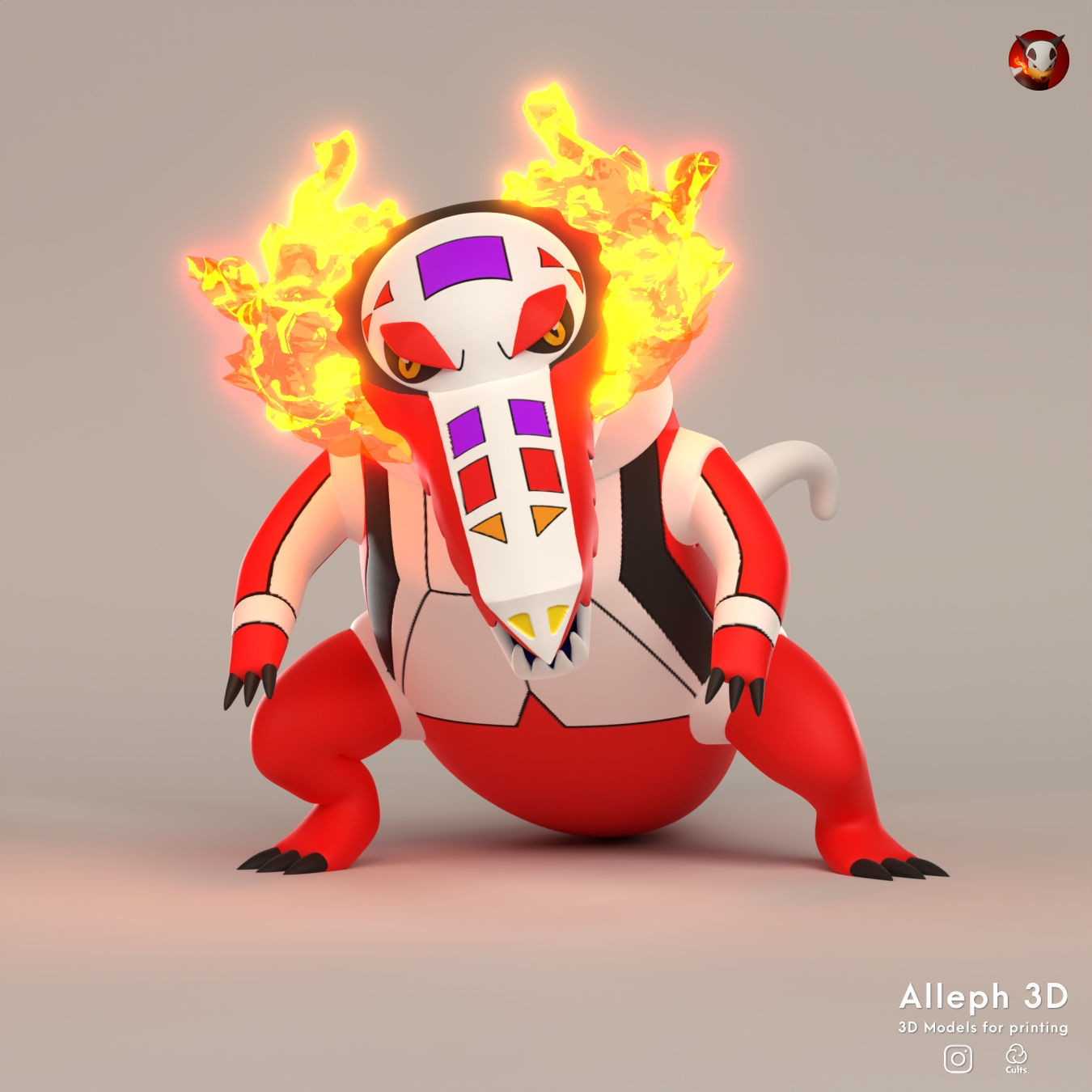 Pokemon fuecoco evolution pack 3D model 3D printable | CGTrader