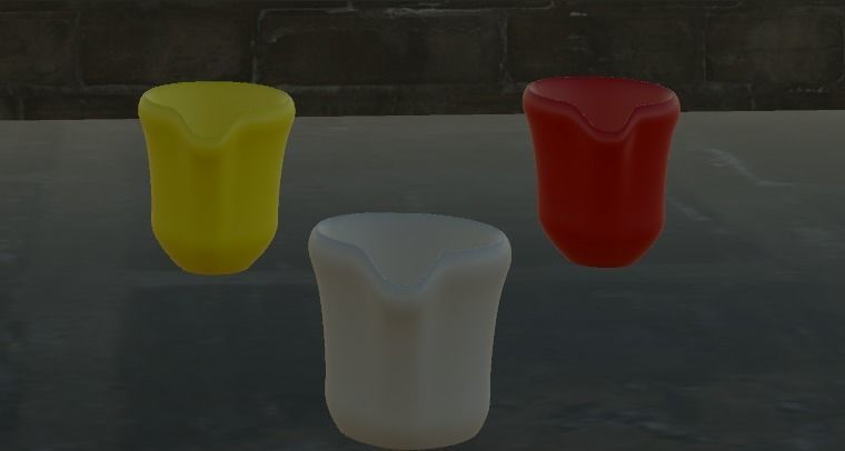 Ceramics in different colors for Unity format 15 pieces 3D model | CGTrader