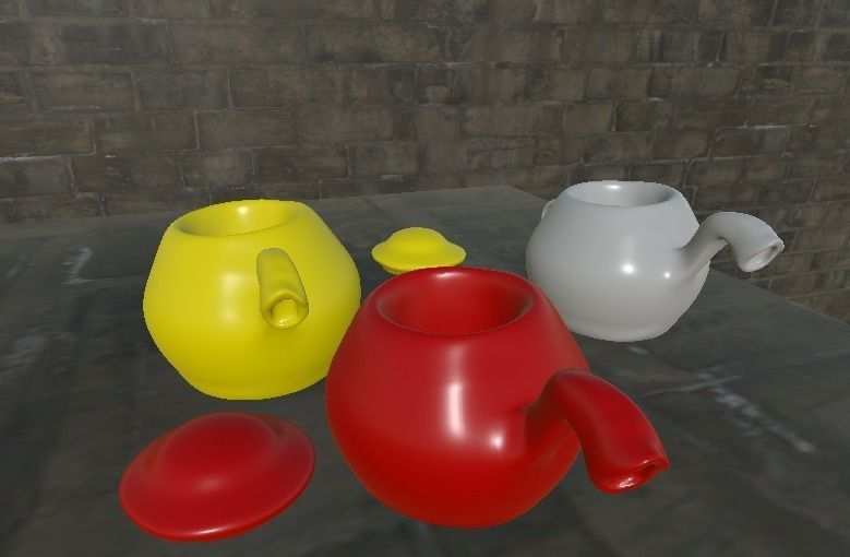 Ceramics in different colors for Unity format 15 pieces 3D model | CGTrader