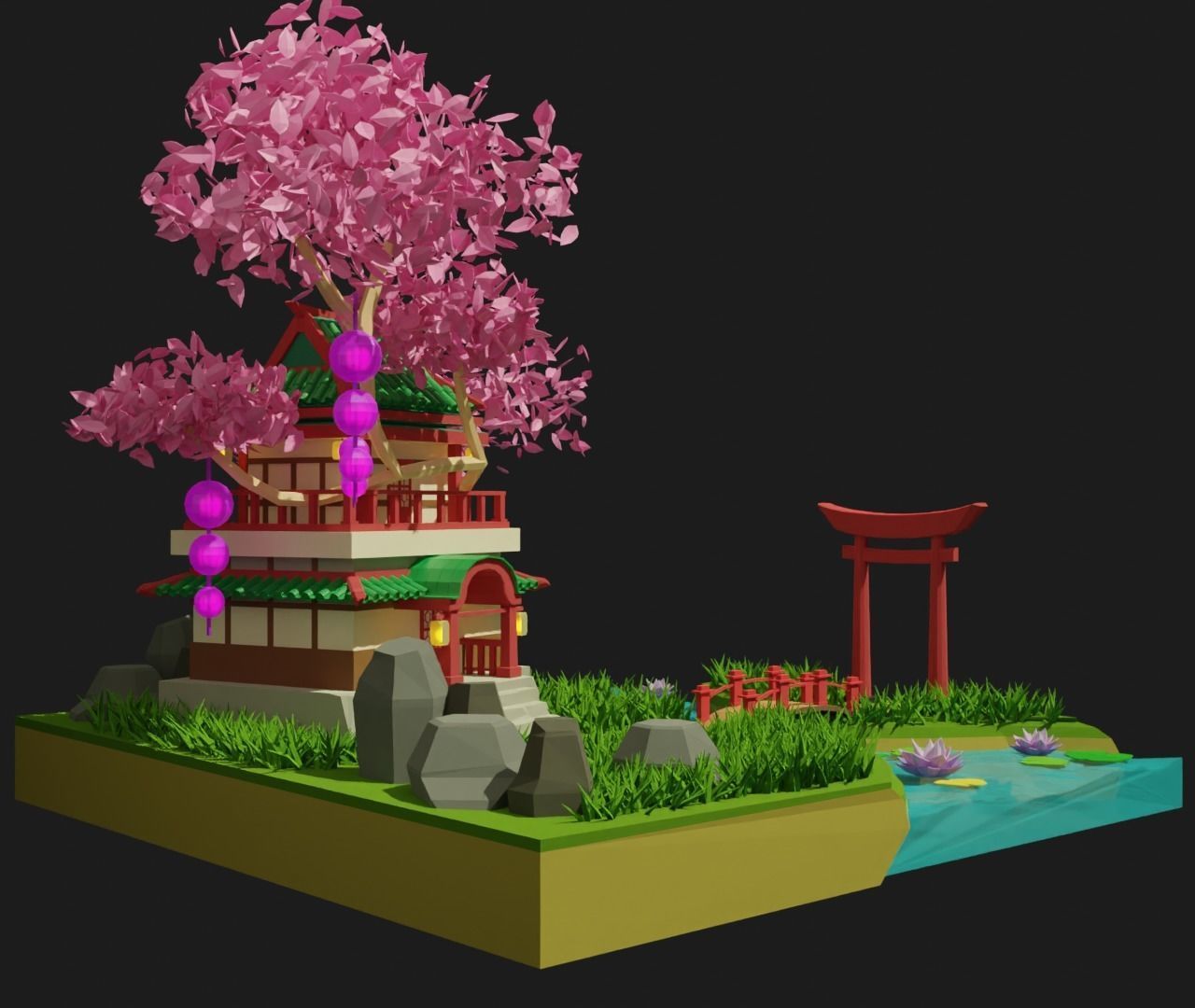 Japanese House 3D model | CGTrader