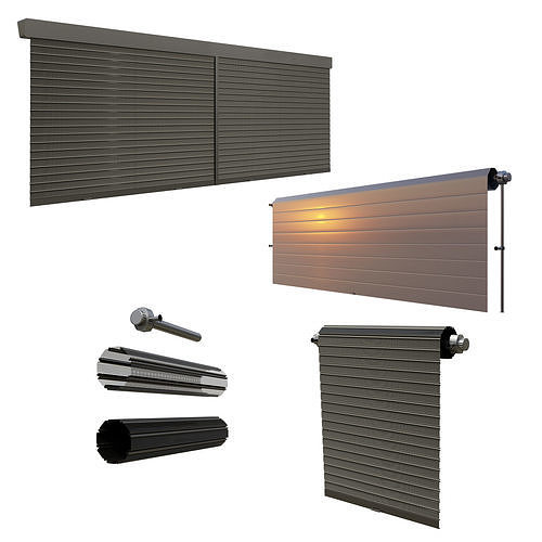 3D Model Collection Roll UP Door Gate Pack VR / AR / low-poly | CGTrader